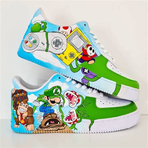 Nintendo Air Force 1 Custom Daniel Customs