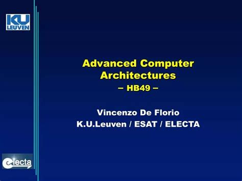 ppt advanced computer architectures hb49 powerpoint presentation