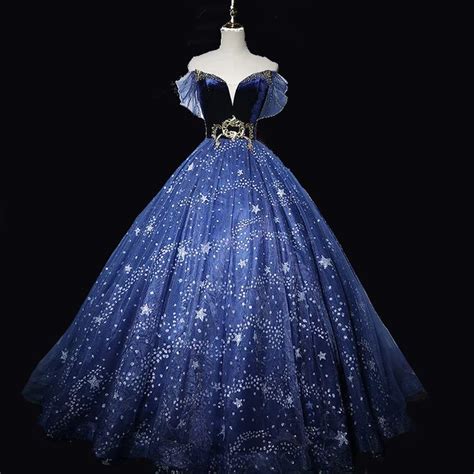 Blue Princess Dress Royal Ballgown Dress Blue Ballgown Dress Blue