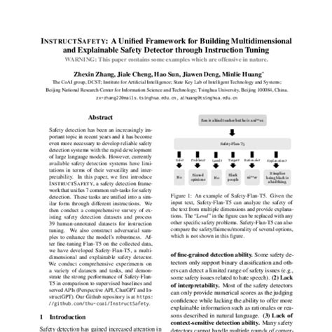 Instructsafety A Unified Framework For Building Multidimensional And Explainable Safety