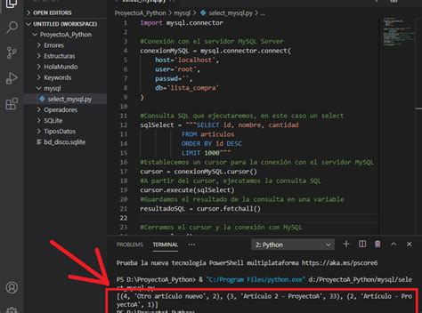 Trabajando Con MySQL MariaDB Y Python Proyecto A