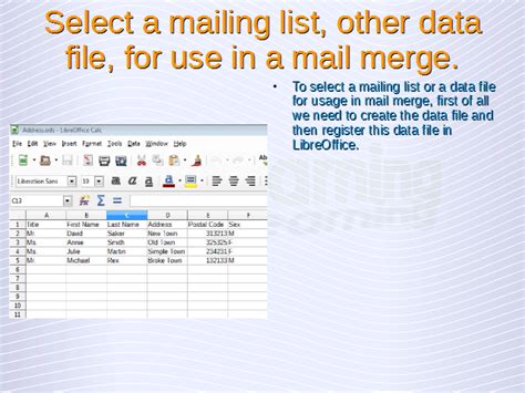 Mail Merge Preparation