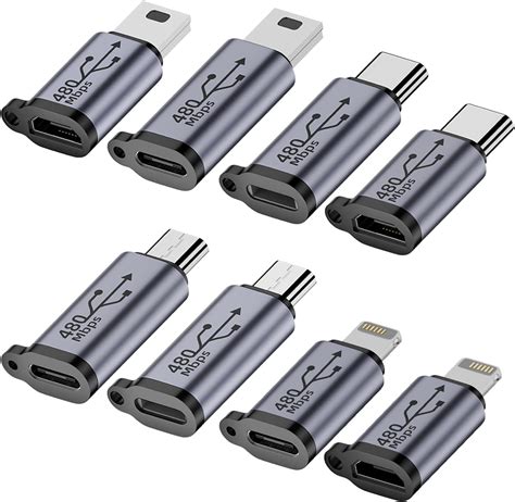 Jadebones Usb C Lightning To Micro Usb Adapter Type C Micro Usb Female To Lightning Male