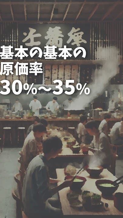 飲食店で稼ぐ基本の原価率 飲食店経営 Youtube