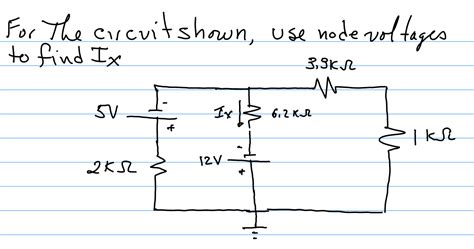 Solved For The Circuit Shown Use Node Voltages To Find IX Chegg