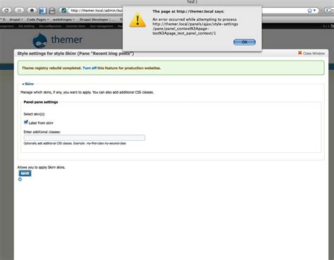 Ajax Error When Applying Skinr Style To Panel Pane Drupal Org