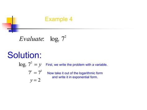 Logarithmic Function Equation And Inequality Ppsx