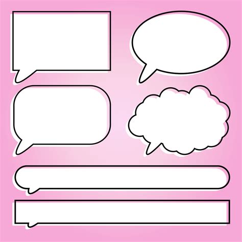 Bundle Set Message Bubble Chat Free Vector 16087433 Vector Art At Vecteezy