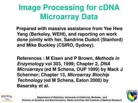 image processing for cdna microarray data ppt download