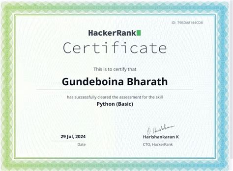 Bharath Yadav On Linkedin Python Hackerrank Hackerrank Pythonbasic