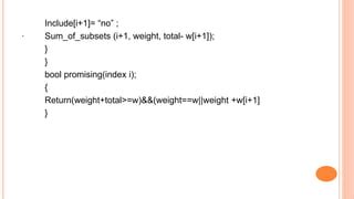 Sum Of Subset Problem Pptx