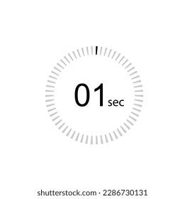 Seconds Timer Icon Sec Stock Vector Royalty Free Shutterstock