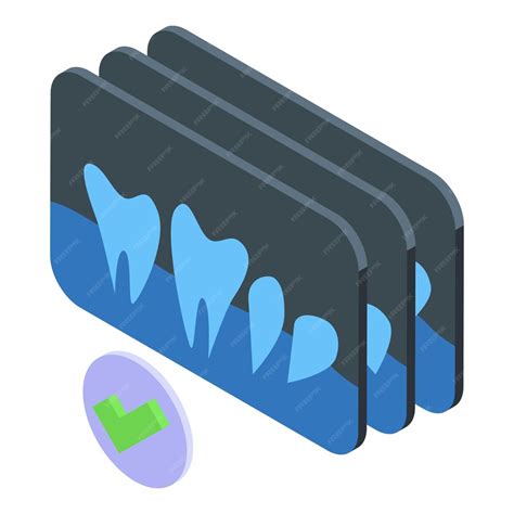Premium Vector Dental Xray Image Icon Isometric Vector Ray Scan