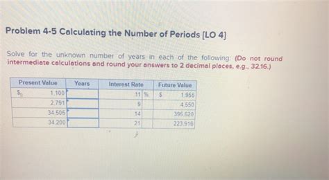solved problem 4 3 calculating present values lo 2] for