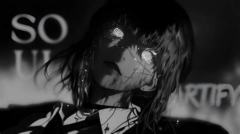 Makima Black And White Artwork Aether Banner Black Black And White Aesthetic Anime Banner Hd
