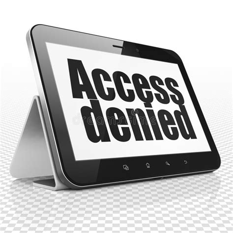 Access Denied Computer Screen Stock Illustration Illustration Of Recognition Scan 12742871