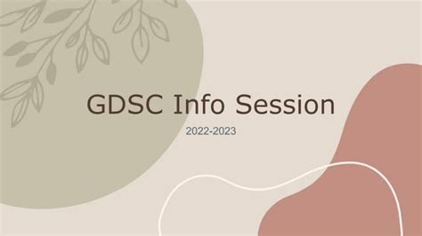 Gdsc Info Sessionpptx