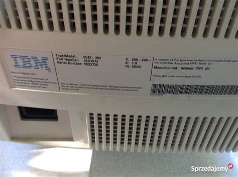 Stary Monitor Ibm G 50 Komputer N Tcomp Nowa Sól Sprzedajemy Pl
