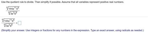 answered use the quotient rule to divide then… bartleby