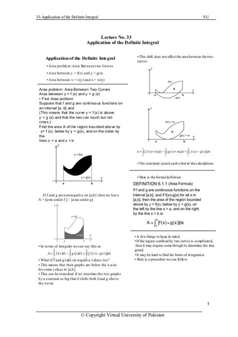 mth101 calculus and analytical geometry lecture 33