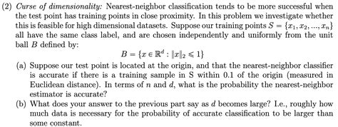 2 Curse Of Dimensionality Nearest Neighbor