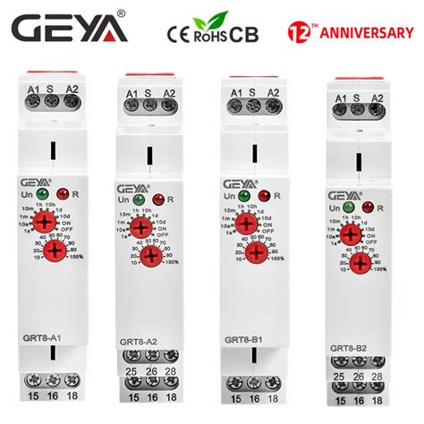 Geya Delay On Delay Off Timer Relay Electronic Type 16a Ac230v Or Ac