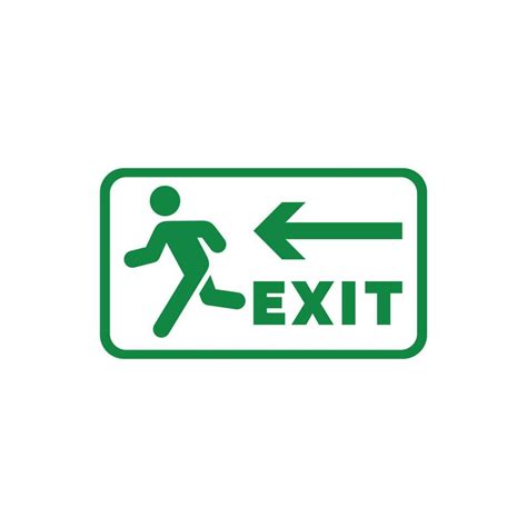 Emergency Exit Symbol Icon Isolated On White Background 24338617 Vector Art At Vecteezy Emergency Exit Symbol Icon Isolated On White Background 24338617 Vector Art At Vecteezy