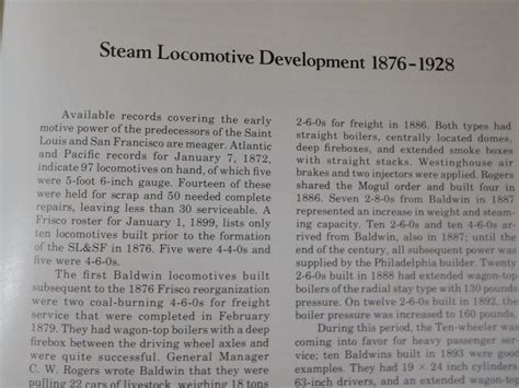 Steam Locomotives Of The Frisco Line By Lloyd Stagner W Dust Jacket 1 Railroadtreasures