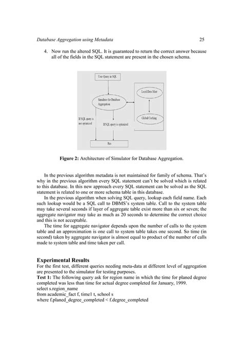 Database Aggregation Using Metadata Pdf