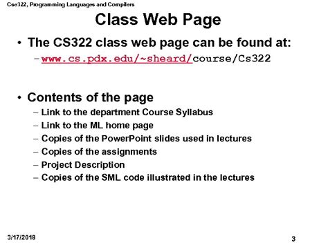 Cse Programming Languages And Compilers Lecture