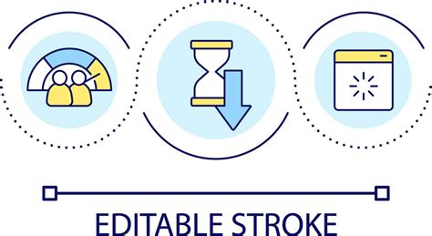 Website Loading Speed Loop Concept Icon Customers And Users Retention