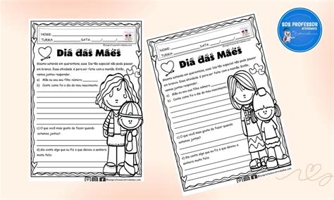 Dia Das Mães Sos Professor Atividades 3º Ao 5º Ano