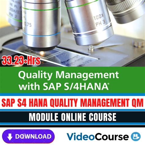 Sap S4 Hana Quality Management Qm Module Online Course Expert Training