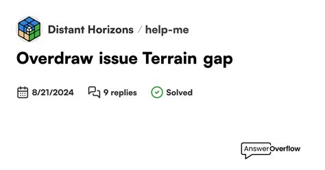Overdraw Issue Terrain Gap Distant Horizons