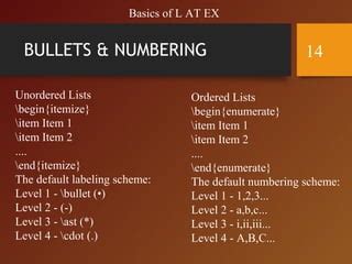 Latex Intro PPT