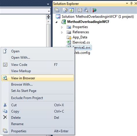 Issue While Achieve Method Overloading In WCF