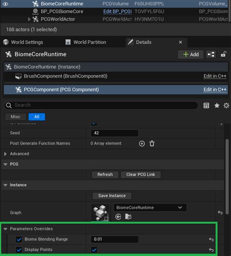 Procedural Content Generation Pcg Biome Core And Sample Plugins Reference Guide In Unreal