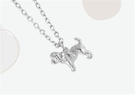 Cockapoo Silver Necklace Personalised Mylee London