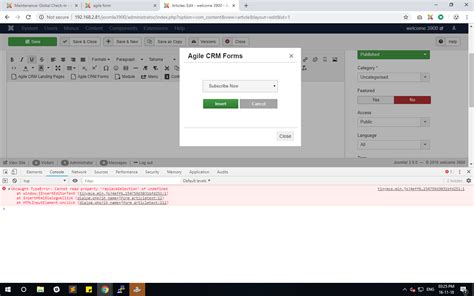 Uncaught Typeerror Cannot Read Property Replaceselection Of