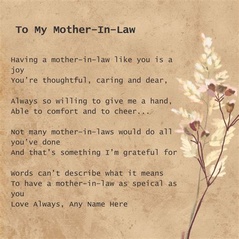 Sweet Quotes About Mother In Laws