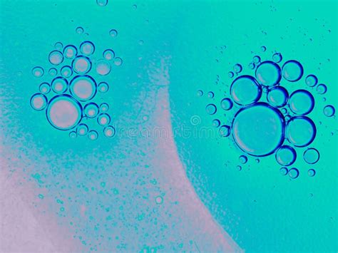Bubbles Clusters Collide Abstract Macro Concept Stock Image