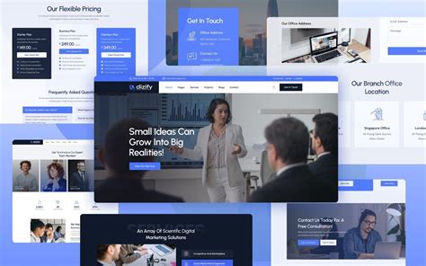 Dizify Consulting HTML Responsive Website Template