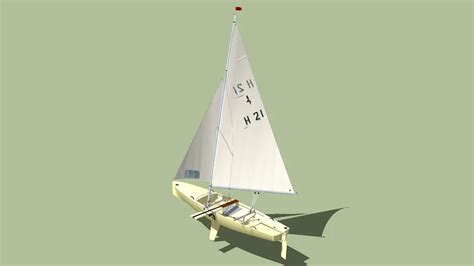 Sailing Dinghy Hornet Class 3d Model