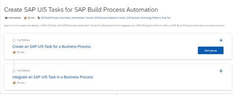 SAP Build Process Automation Learning Content Se SAP Community