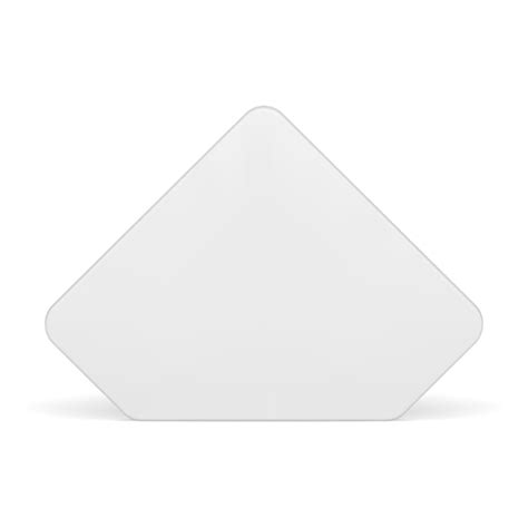 Premium Vector White Pentagon Symmetric Vertical Wall Foundation Basic Decor Element 3d Design