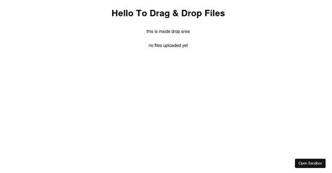 React Drag Drop Files Forked Codesandbox