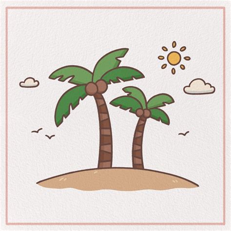 Simple Palm Tree Drawings