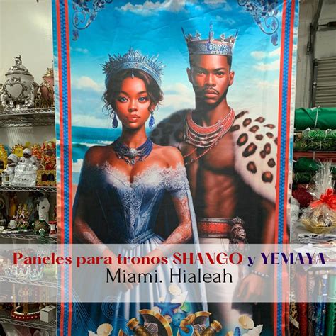 Shango Y Yemaya Nº 9 Paneles Para Trono De Shango Y Yemaya Paneles