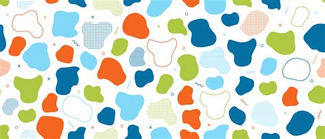 Abstract Blob Seamless Pattern Abstract Blotch Shape Liquid Shape