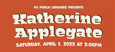 Events — Katherine Applegate